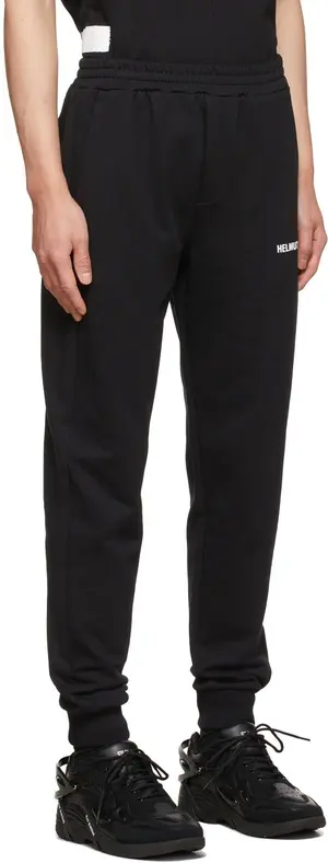 Helmut Lang Logo Printed Sweatpants