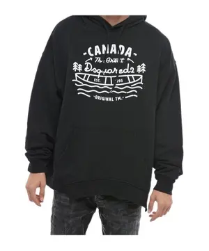 Dsquared2 Logo-print Hoodie - Black