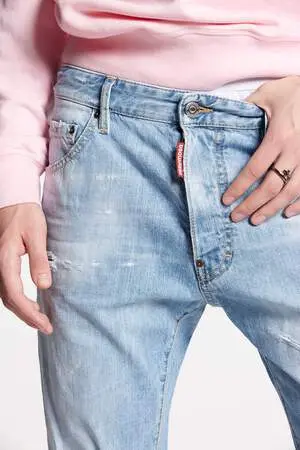 Dsquared2 Light-wash Straight-leg Jeans