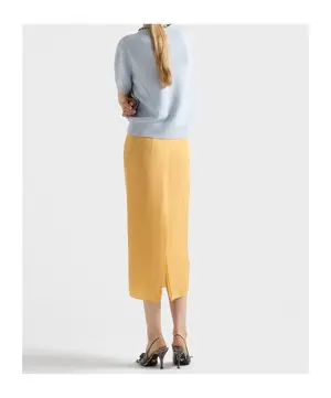 Prada Triple Chiffon Midi Skirt