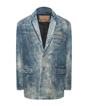 DIESEL® Distressed Denim Suit - Gray