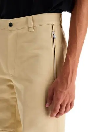 LANVIN Zipped Hem Tapered Twill Trousers