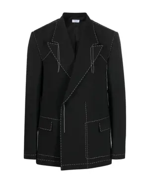 Off-White Stitch Tailored Double-breasted Blazer - Black