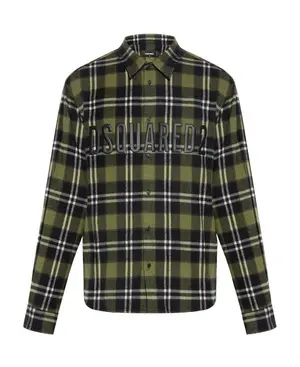 Dsquared2 Checked Shirt - Black