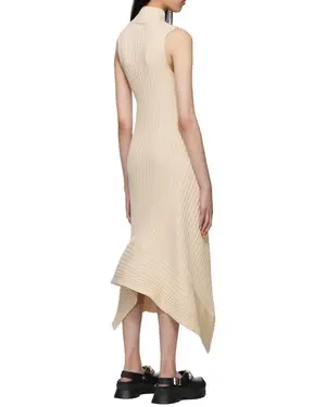 Stella McCartney Asymmetric Ribbed Knitted Dress