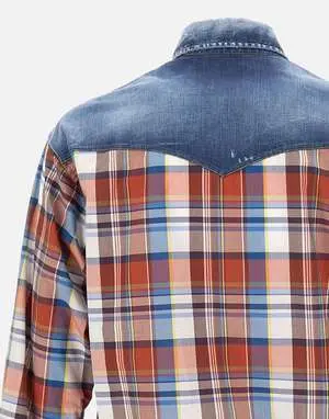 Dsquared2 Panelled Button-up Shirt