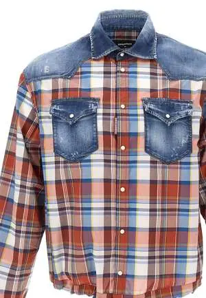 Dsquared2 Panelled Button-up Shirt