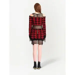 Balmain Knit Destroyed Skirt