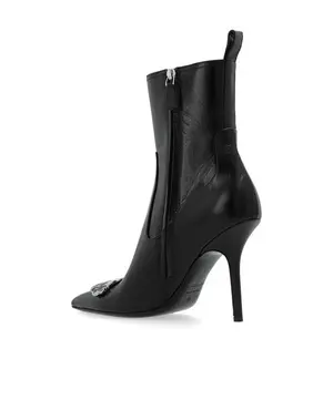 Dsquared2 Logo Plaque Ankle Boots