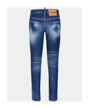 Dsquared2 Ripped Knee Wash Medium Waist Jennifer Jeans