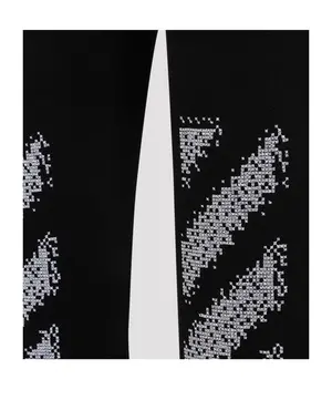 Off-White Drawstring Straight Leg Pants