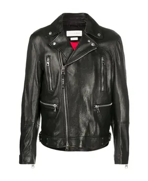 Alexander McQueen Zip-up Biker Jacket