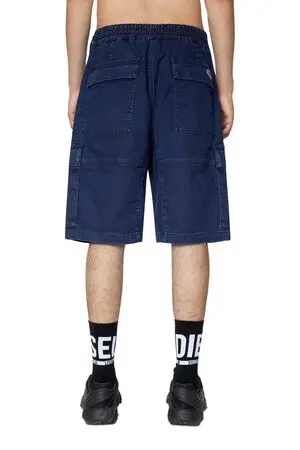 DIESEL® Belted Denim Cargo Shorts