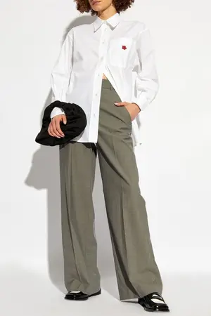 Kenzo Creased Wide-leg Trousers