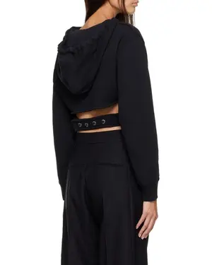 AMBUSH Embroidered Logo Cropped Hoodie