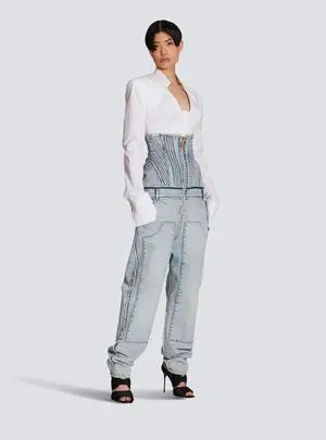 Balmain Cotton Vintage Boyfriend Jeans