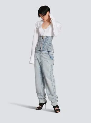 Balmain Cotton Vintage Boyfriend Jeans