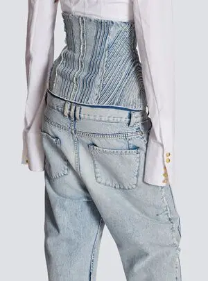 Balmain Cotton Vintage Boyfriend Jeans
