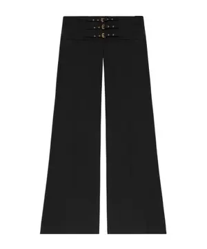 Versace Belted Wide-leg Pants