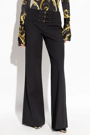 Versace Belted Wide-leg Pants