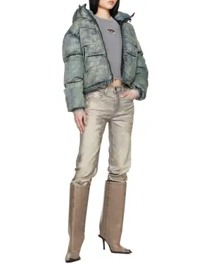 DIESEL® W-aves Cropped Puffer Jacket
