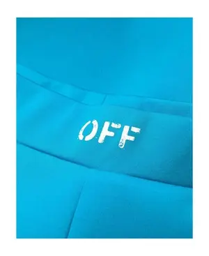 Off-White Printed High Waist Leggings - Blue