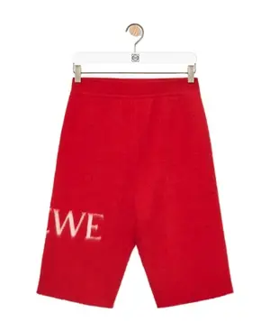 Loewe Logo Detailed Cycling Shorts - Red