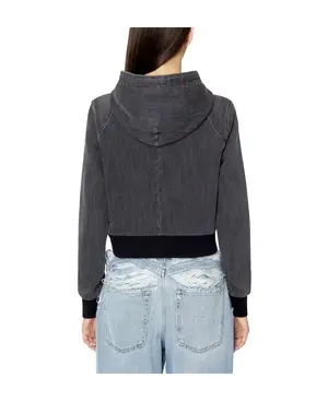 DIESEL® D-angy Track Denim Hoodie