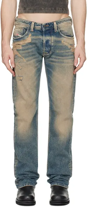 DIESEL® 1985 Larkee Distressed Straight Jeans