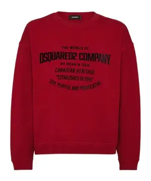 Dsquared2 Logo-printed Crewneck Sweatshirt - Red