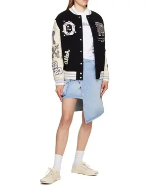 Off-White Button Detailed Long-sleeved Jacket