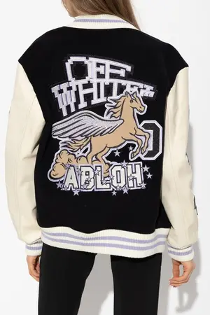 Off-White Button Detailed Long-sleeved Jacket