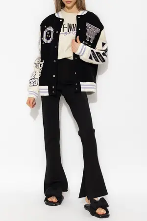 Off-White Button Detailed Long-sleeved Jacket