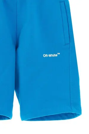Off-White Logo Print Drawstring Shorts