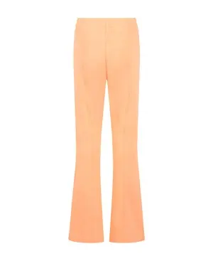 Off-White Helvetica Flared-leg Trousers - Orange