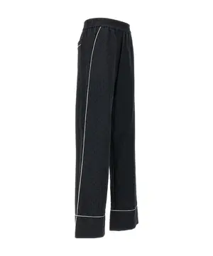 Off-White Off Jacquard High Waist Pajama Pants