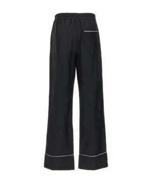 Off-White Off Jacquard High Waist Pajama Pants