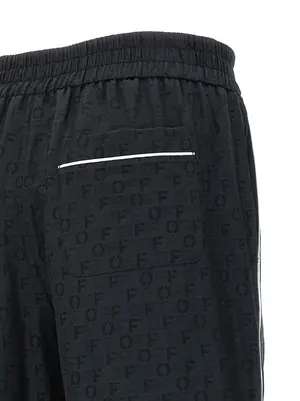 Off-White Off Jacquard High Waist Pajama Pants