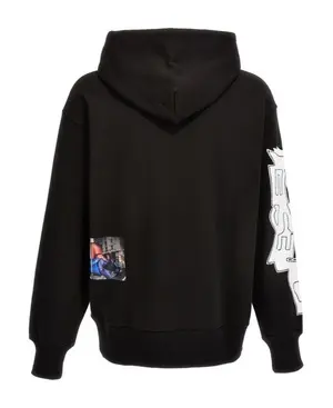 DIESEL® Graphic-printed Drawstring Hoodie