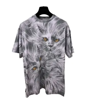 Givenchy Printed Cat T-shirt In Cotton