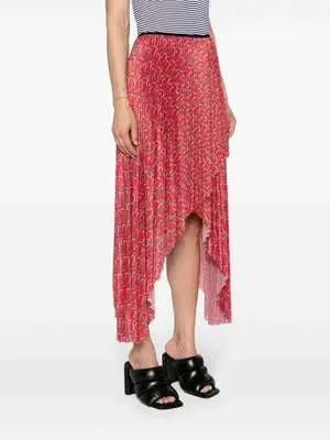 Burberry Mid-rise Pleated Skirt