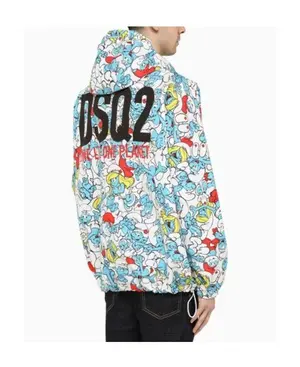 Dsquared2 Smurf-print Hooded Jacket