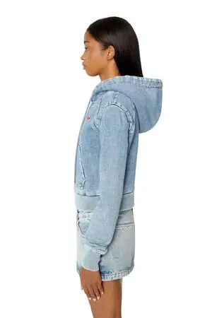 DIESEL® Logo-patch Cropped Hoodie