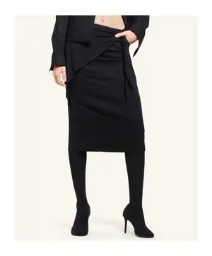 COURREGES Draped Denim Skirt