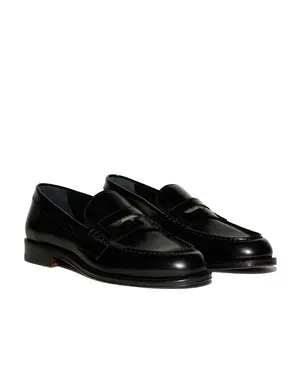 Dsquared2 Logo Printed Round Toe Loafers