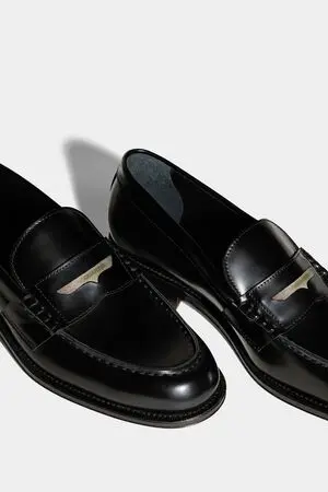 Dsquared2 Logo Printed Round Toe Loafers