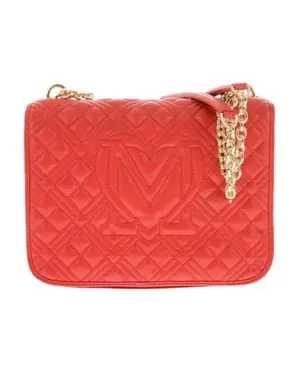 Moschino Quilted Logo-plaque Shoulder Bag