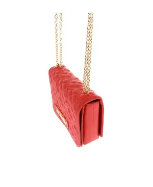 Moschino Quilted Logo-plaque Shoulder Bag