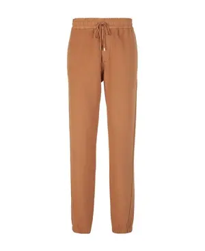 Saint Laurent Drawstring Straight Leg Trousers - Brown