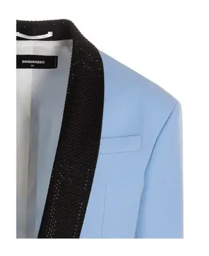 Dsquared2 Embellished V-neck Single-breasted Blazer